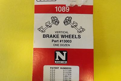 N Scale Micro-Trains SIDE MOUNT (PEACOCK) BRAKE WHEELS (SM) #1089 / 499 ...