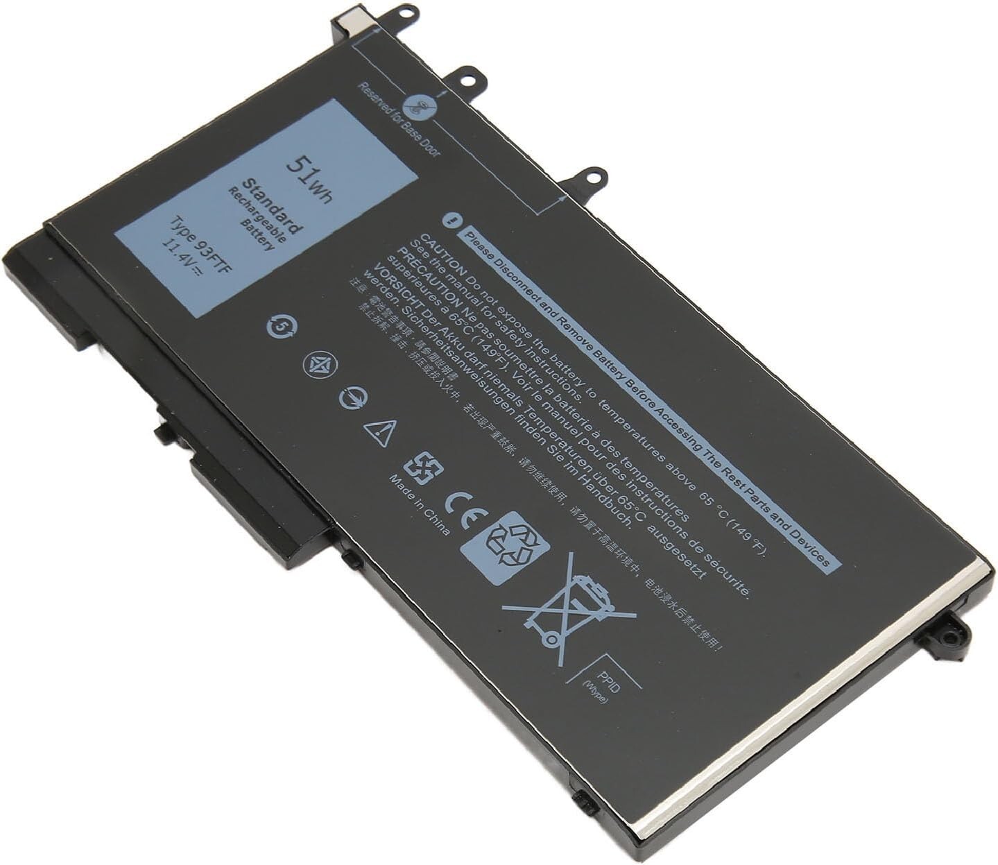 Battery 93FTF D4CMT for Dell Latitude 5280 5480 5580 5590 5490 5288 ...