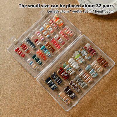 False Nail Tips Nail Art Storage Box Container Empty Nails Tips Holder ...