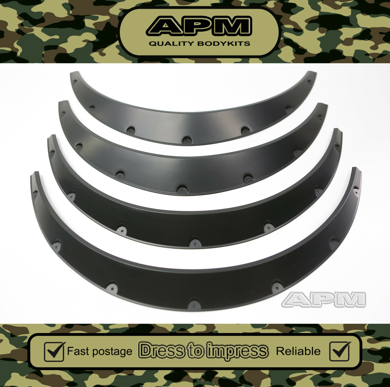 Quality APM Fender Guard Flares for Datsun RX-2/RX3/RX4 2 Door/1200/620 ...