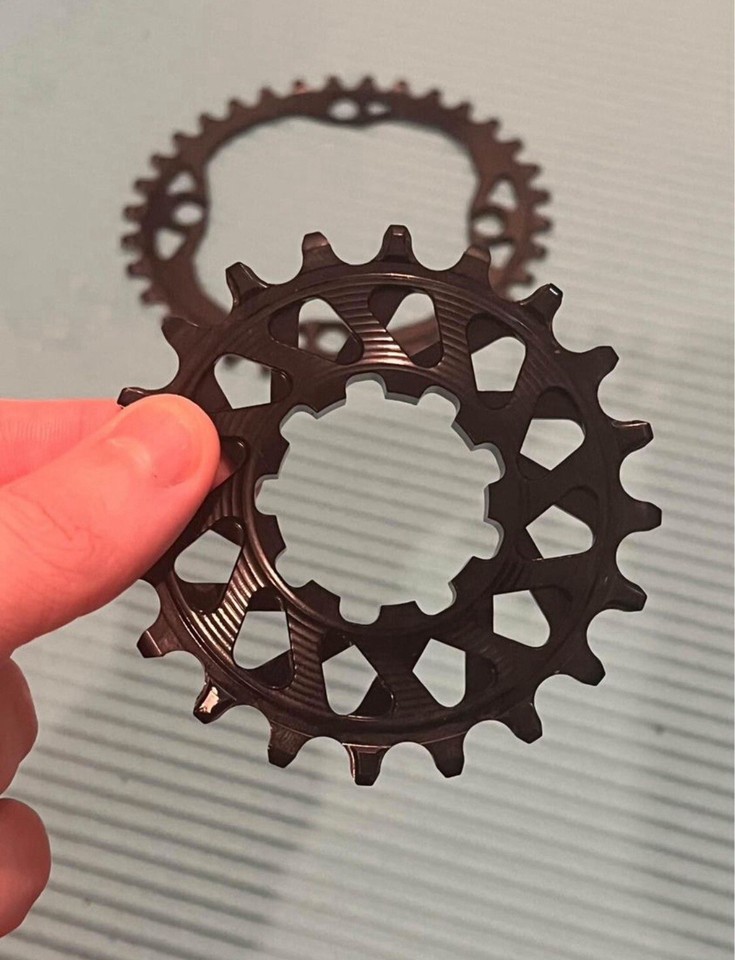 Brand new single speed mountain bike KMC chain + Absolute Black cog ...