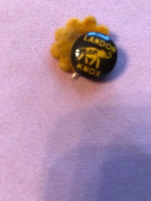 Landon Knox Elephant Facing Right Campaign Button | eBay