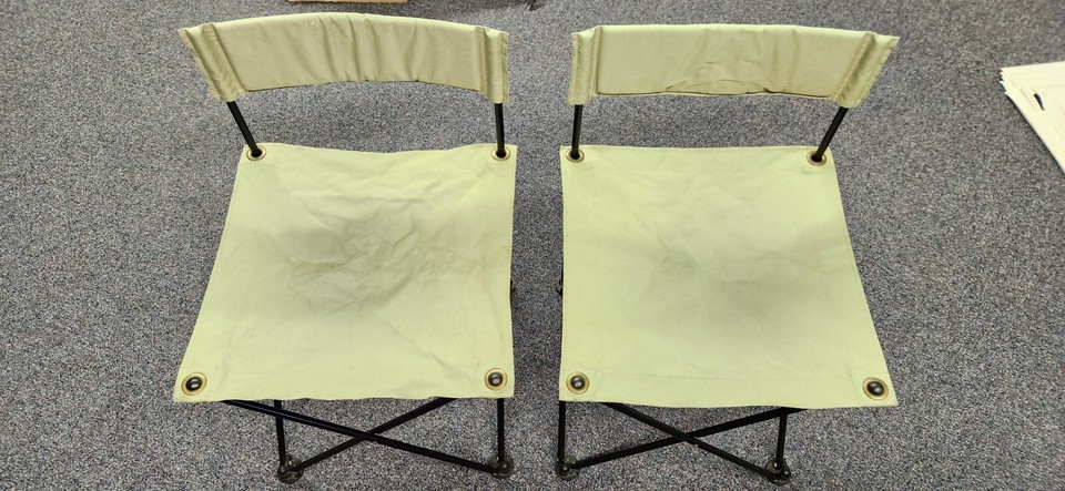 Vintage Pair Ford Explorer Canvas Outdoors Folding Camping Chairs EUC ...