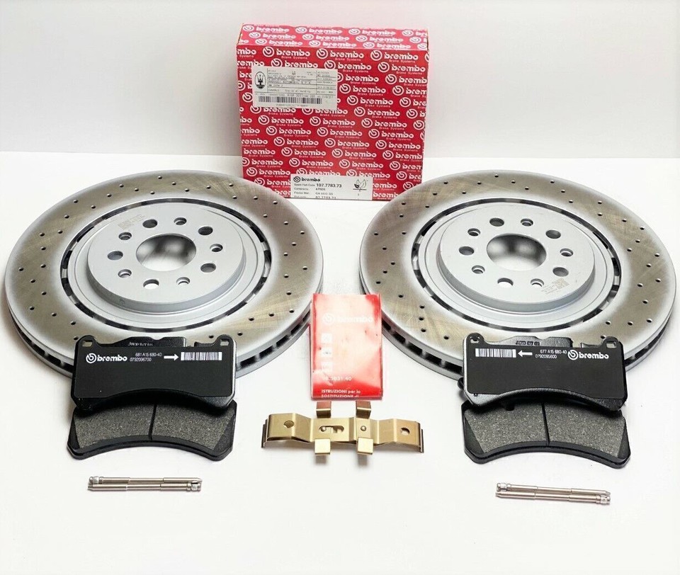 Maserati Ghibli SQ4 & Quattroporte Front Brake Pads & Rotors - Genuine ...