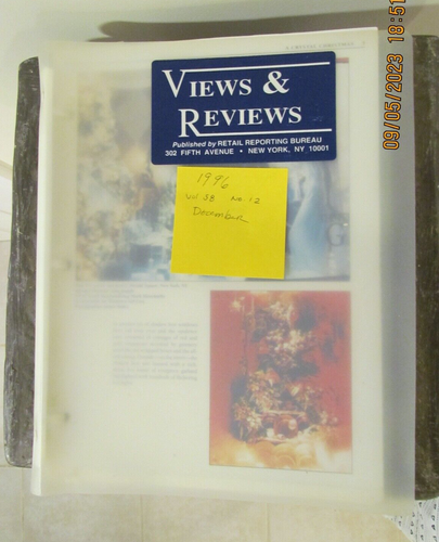 Views & Reviews Binder 1996 Visual Displays Featuring : LV Bendel's L ...