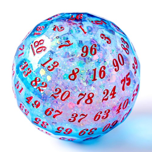 Liquid core D100 Dice Single 100 Sided 50mm DND dice D100 Dice for ...