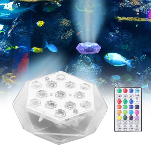 RGB Submersible LED Light Waterproof USB Charging Underwater Spot Light ...