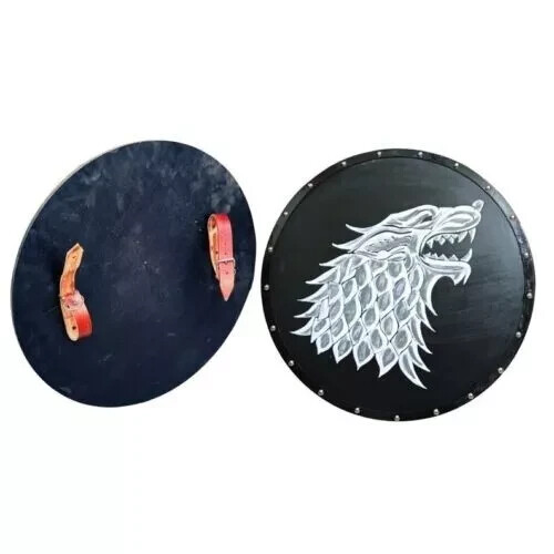 Medieval Designer Games of Thrones Ned Stark oak Dire wolf War Wooden ...