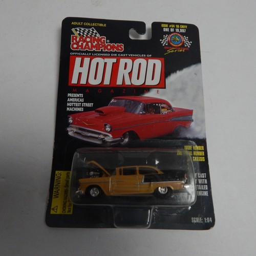 Racing Champions HOT ROD MAGAZINE 1955 Chevrolet "55 Chevy" 1:64 DIE ...