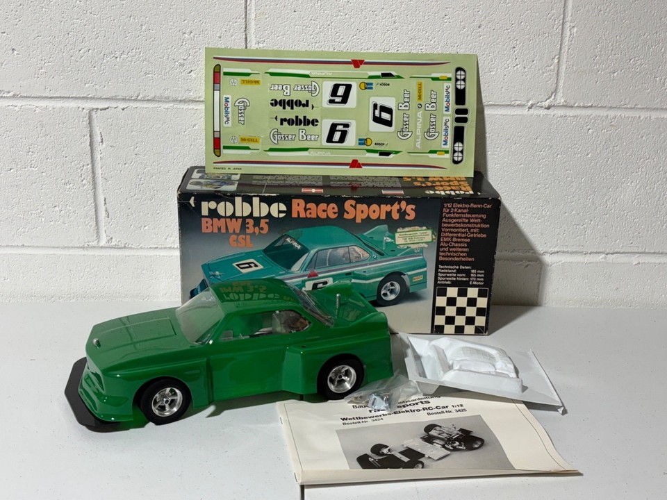 Robbe RARE 3424 Vintage Race Sports BMW 3.5 CSL Radio Control Car New ...