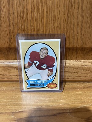 1970 Topps Mike Current #198 Rookie RC Denver Broncos EX centered | eBay