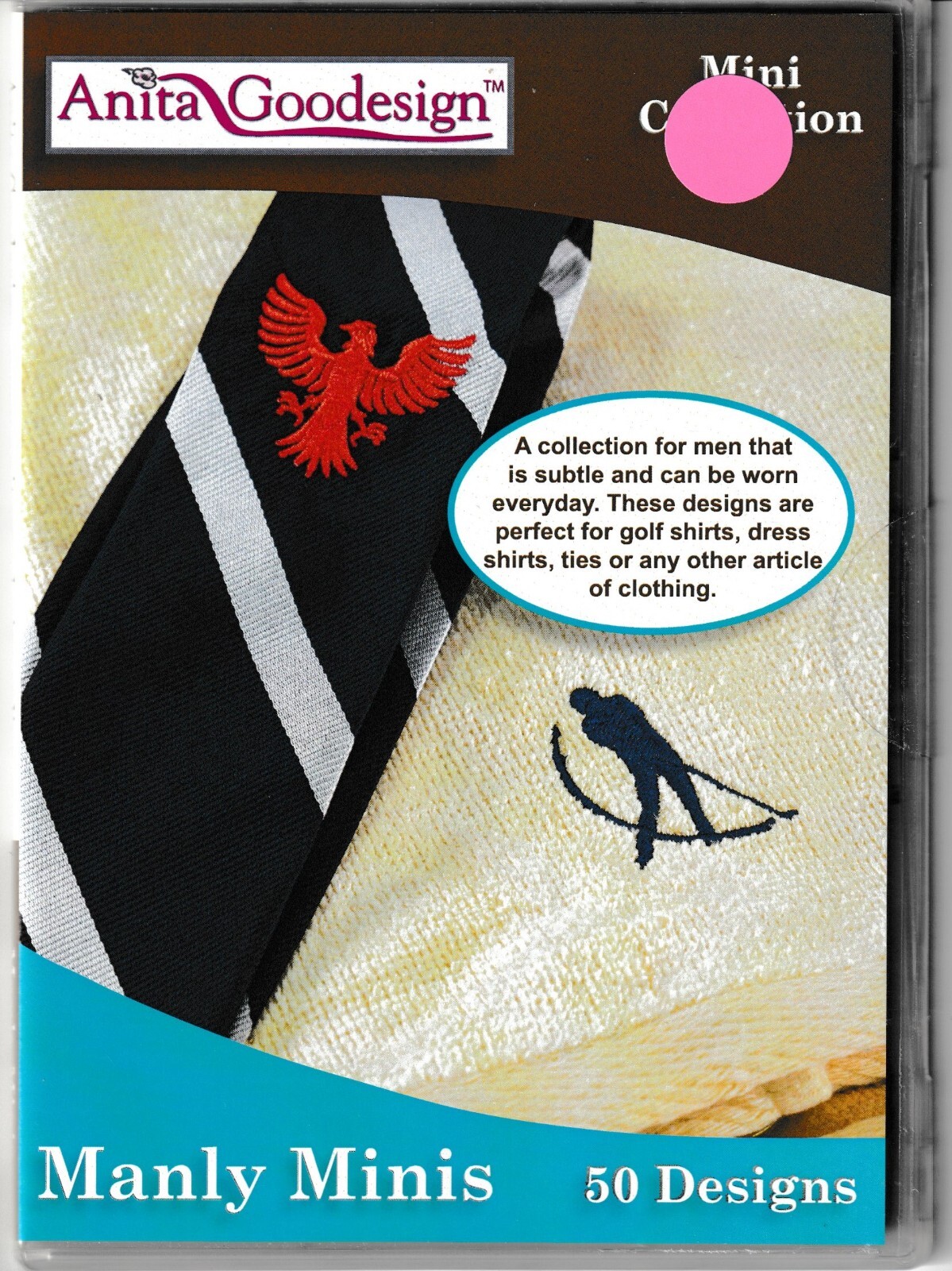 Manly Minis Anita Goodesign Embroidery Machine Design CD 165MAGHD NEW ...