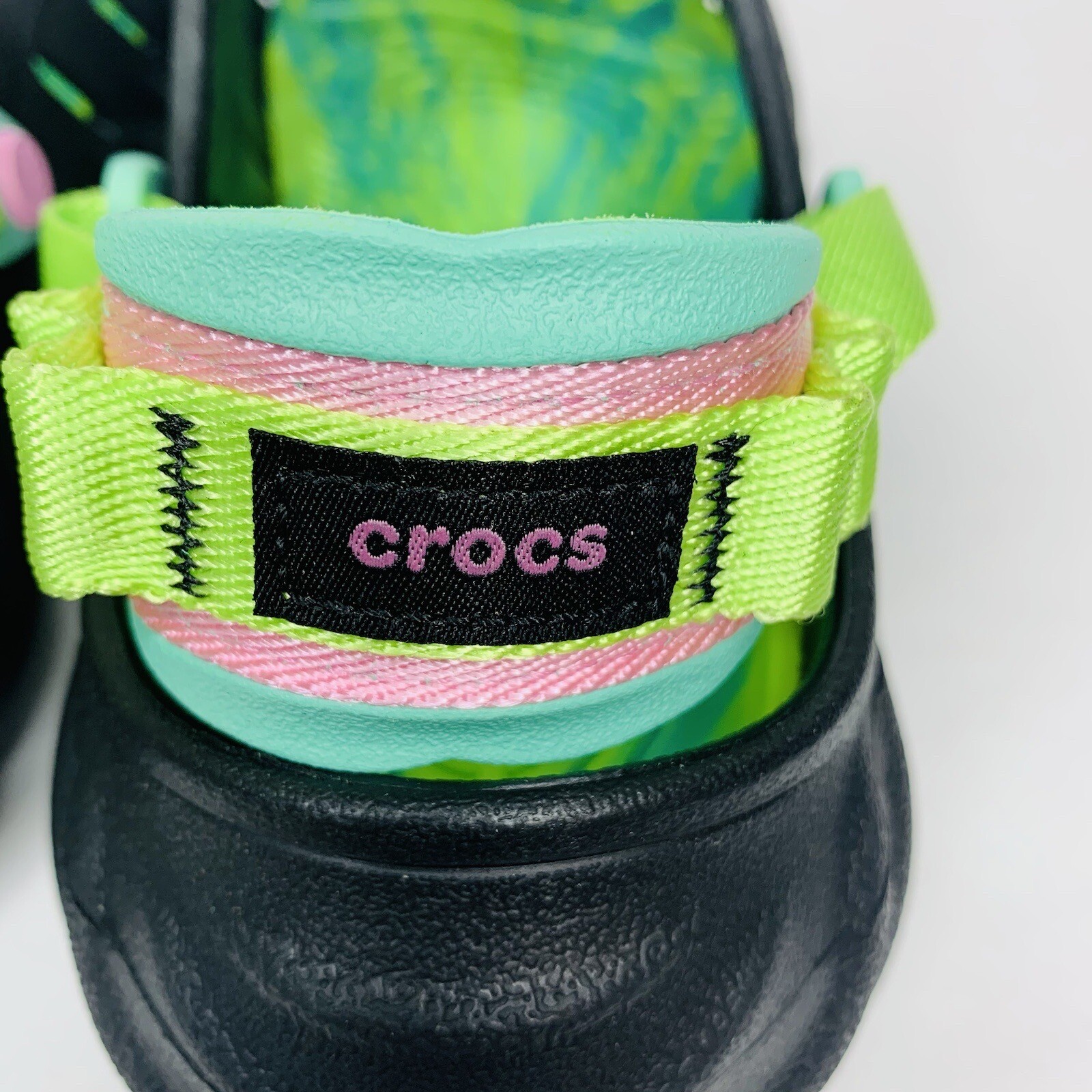 Crocs Echo Clog Shoes Spring Break Edition Black/Multicolored M11/W13 ...