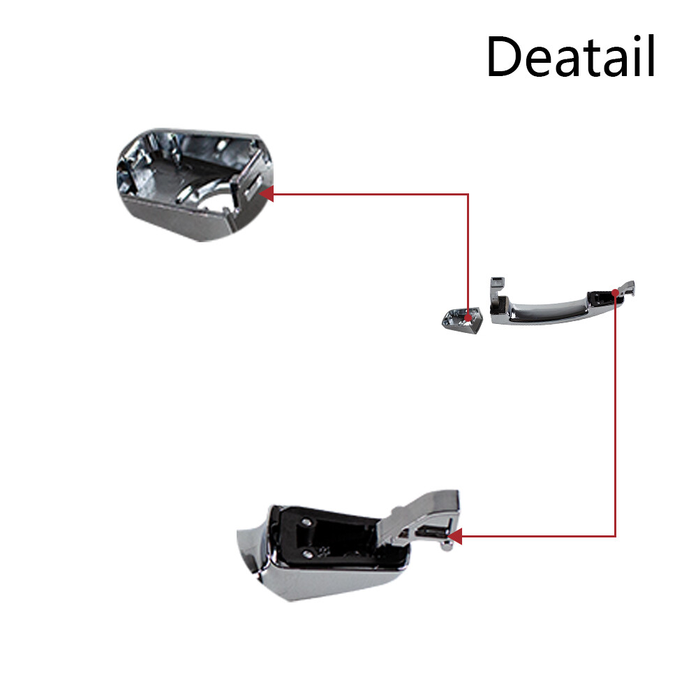 Chrome Outer Door Handle Left 96468254 for Chevrolet Aveo Saturn 2007 ...