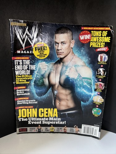 WWE Magazine December 2012 - John Cena POSTER NOT INCLUDED | eBay