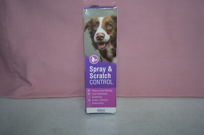 Pet Dog Natural Spray & Scratch Control 60 ml. NEW in Box Easy to Use ...