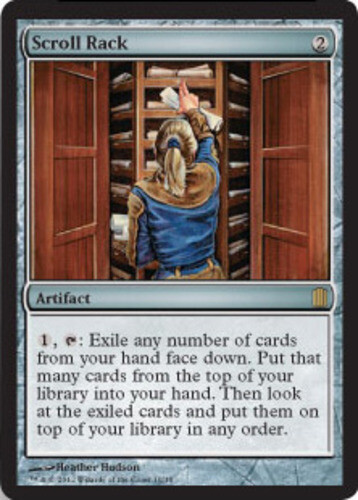 1 x Scroll Rack - Foil - Commander's Arsenal - Light Play - MTG | eBay