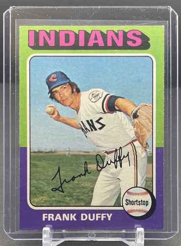 1975 TOPPS MLB Baseball #448 Frank Duffy Cleveland Indians NM | eBay