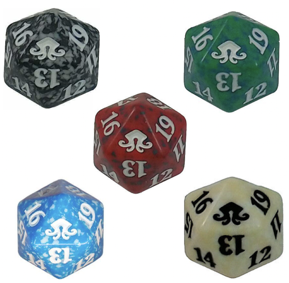 Magic the Gathering d20 Spindown Life Counter Die Lots of Sets and ...