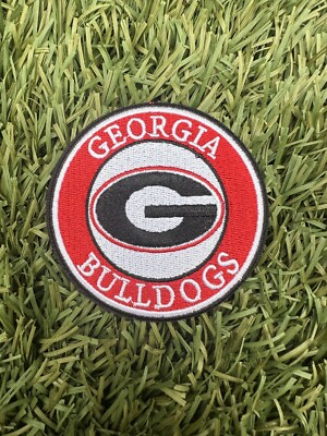 Georgia Bulldogs 3” Round Patch Iron On Dawgs Sleeve Patch | eBay
