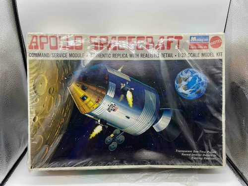 1970 Monogram Mattel Apollo Spacecraft 1/32 Scale Model Kit #6873 ...