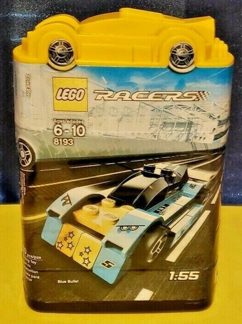 RARE LABEL Factory Sealed LEGO Racers Tiny Turbos Blue Bullet Race Car ...