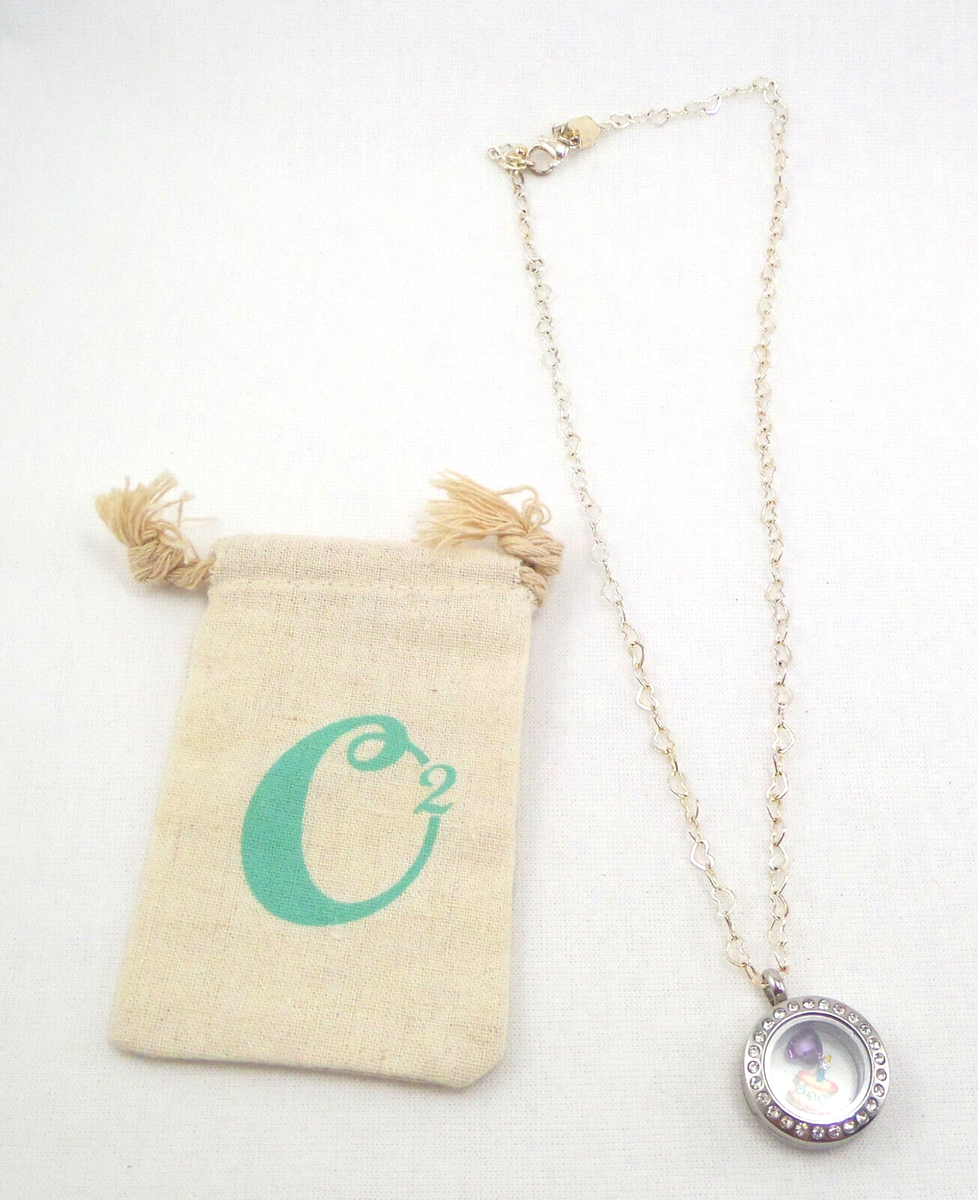 Origami Floating Charm Necklace Deep Sea Stainless Steel Hollow Whale