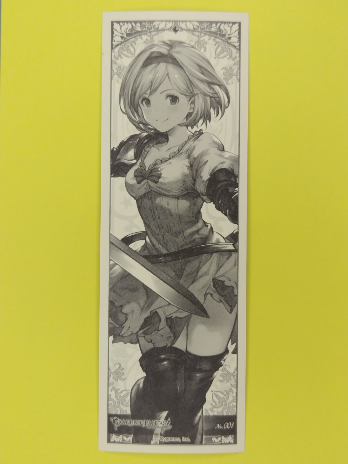 Djeeta Granblue Fantasy Long Sticker Gum No.001 Cygames, Inc Japanese ...