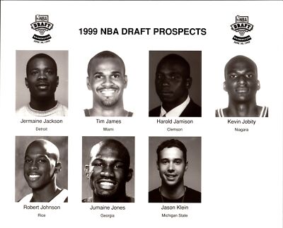 Vintage Press Photo Basketball NBA 1999 Draft Prospects Jermaine ...