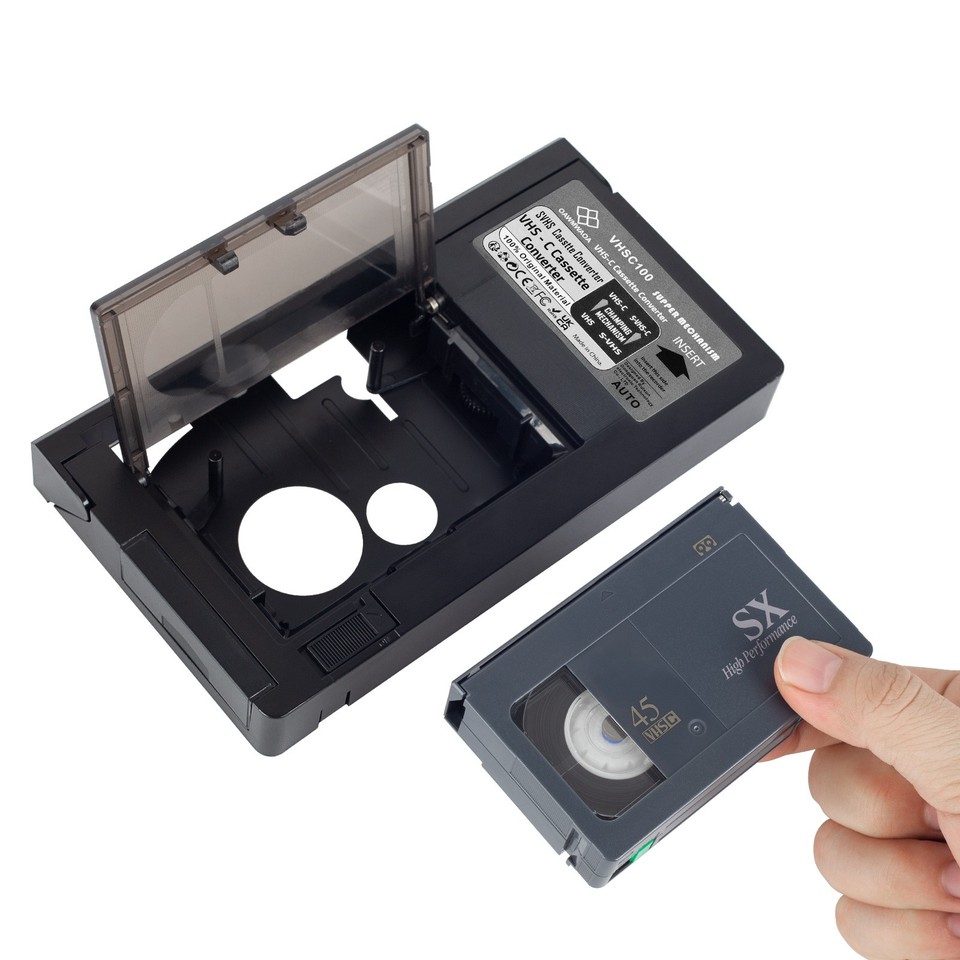 1 * Cassette Adapter For VHS VCR to play back VHS-C For SVHS-C tapes | eBay