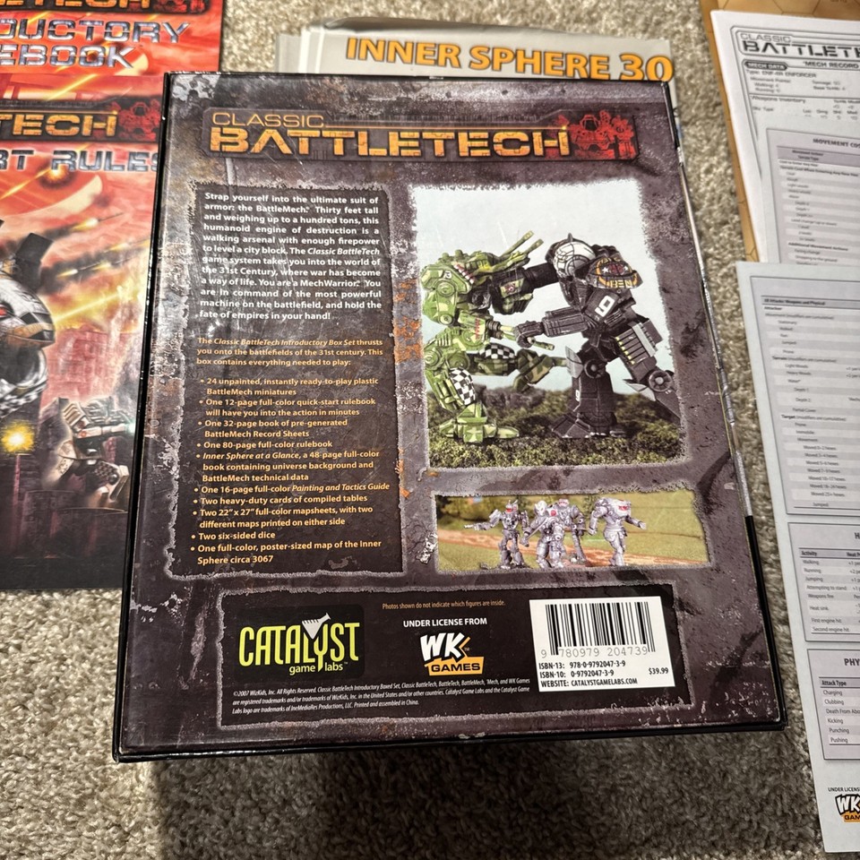 Catalyst Classic Battletech Introductory Box Set 2007 No Figures | eBay