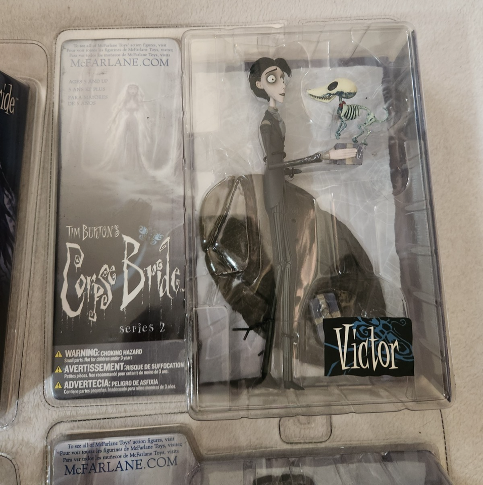 COMPLETE SET McFarlane Toys Tim Burton Corpse Bride Figures Complete ...