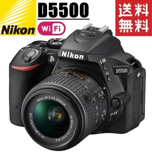 Nikon D5500 DSLR Camera Kit 18-55mm Lens Wi-Fi Touch Screen Used | eBay