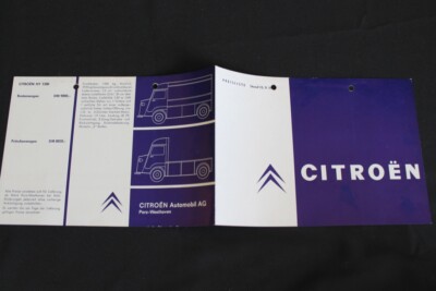 Original Citroen 2 CV DS 19 ID 19 HY 1500 Preisliste Prospekt Brochure ...