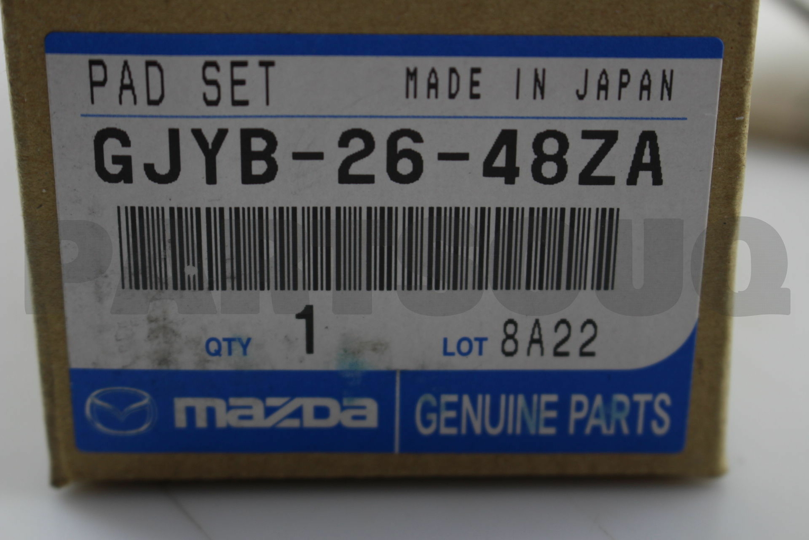 GJYB2648ZA Genuine Mazda PAD SUB SET,RR CALIPER GJYB-26-48ZA | eBay