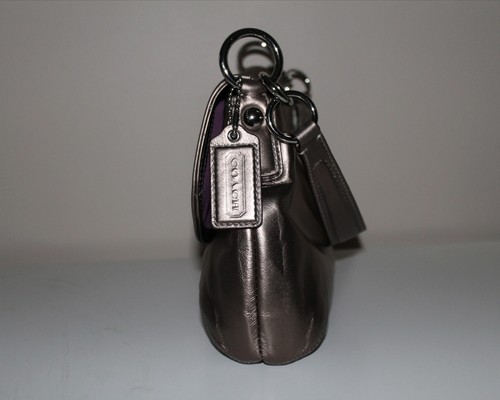 New w/Tags Coach Gold BRONZE LEATHER FLAP F17217 BELOW $348 Retail-SOLD ...