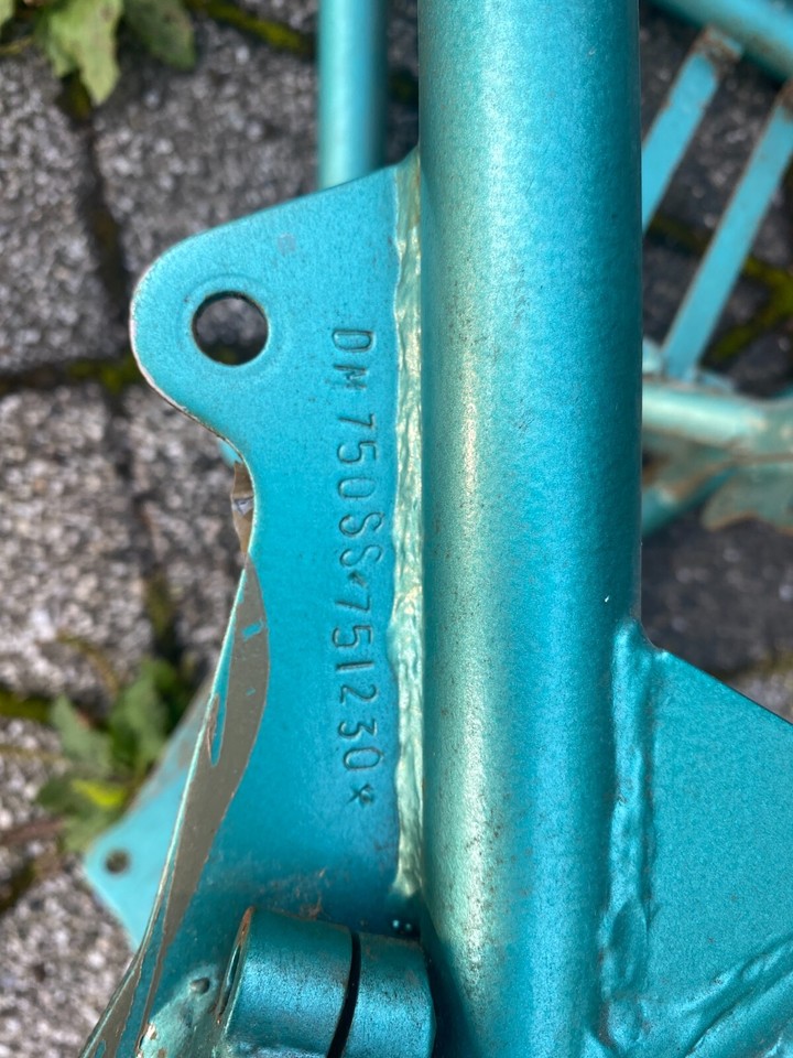 Rahmen Ducati 750 SS greenframe (not original) Sport Königswelle Bevel ...