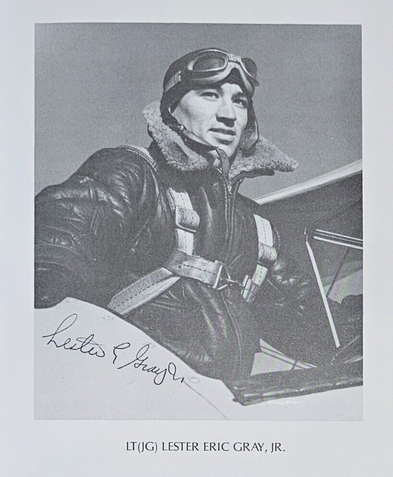 Lester Gray signed 8x10 Bio VF-10 F6F HELLCAT Fighter Ace 5.25V WWII | eBay