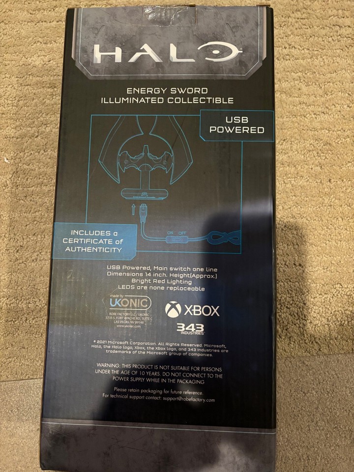 Halo Infinite Energy Sword Illuminated Collectible. | eBay