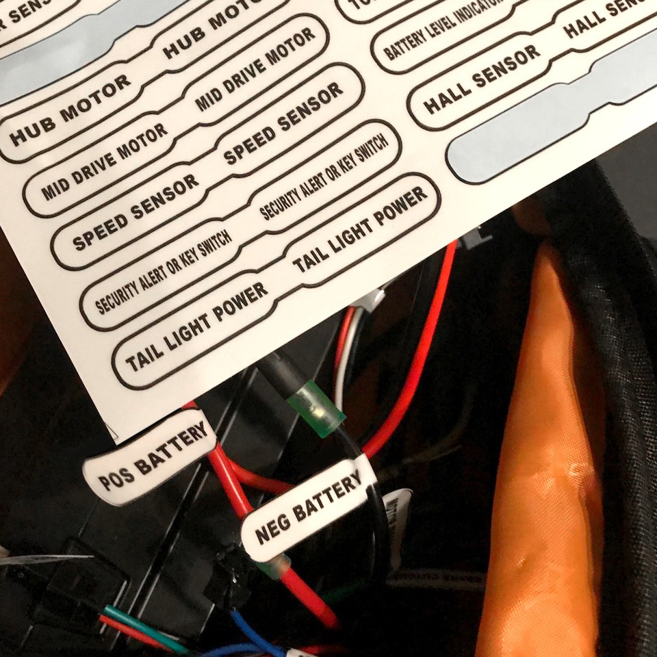 Electric Bike Kit Labels for Ebike Controller, Fits All Ebike ...
