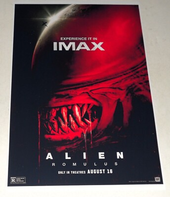 Alien Romulus 2024 IMAX Pre-Release USA Alternate Horror Poster 19"x13 ...
