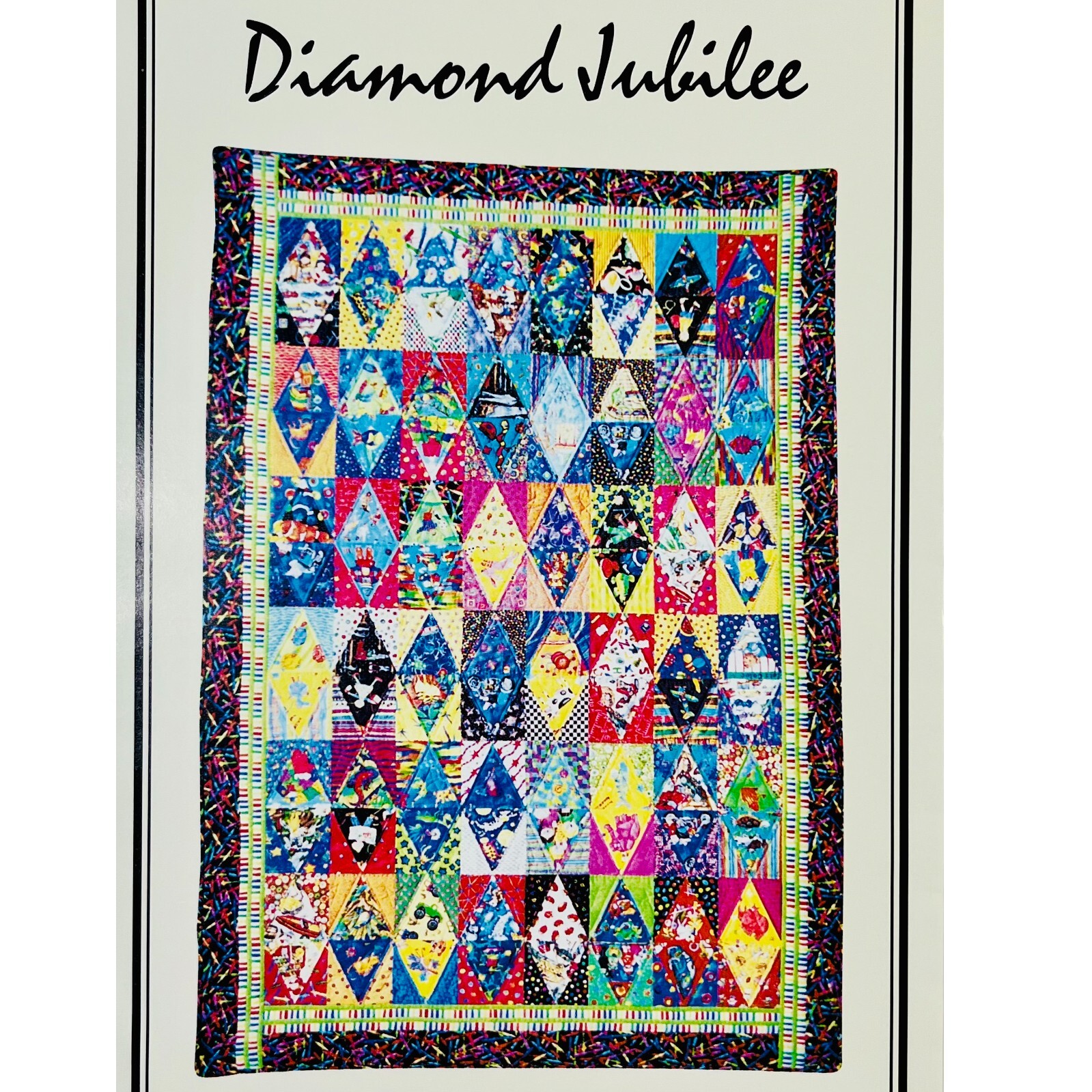 Diamond Jubilee Quilt PATTERN by Black Cat Creations, Great Scrap Quilt ...