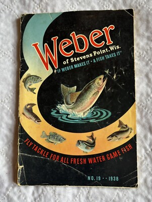 VINTAGE 1938 WEBER FLY TACKLE CATALOG # 19 ANTIQUE FISHING | eBay