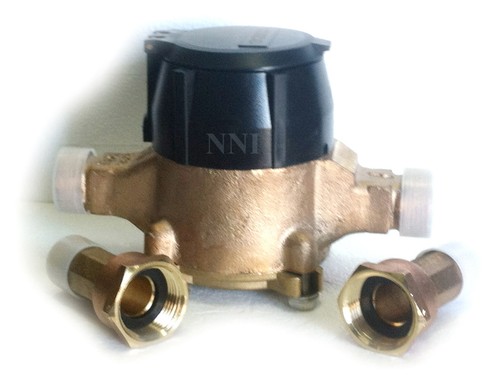 Badger Model 25 Water Meter 5/8" x 3/4" US Gallon with Meter Couplings ...
