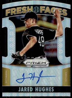 2015 Die Cut Jared Hughes Auto Pittsburgh Pirates #22 Prizm Refractor ...
