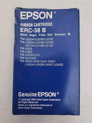 Genuine Epson ERC-38B Black Printer Ribbon Cartridges New Old Stock | eBay