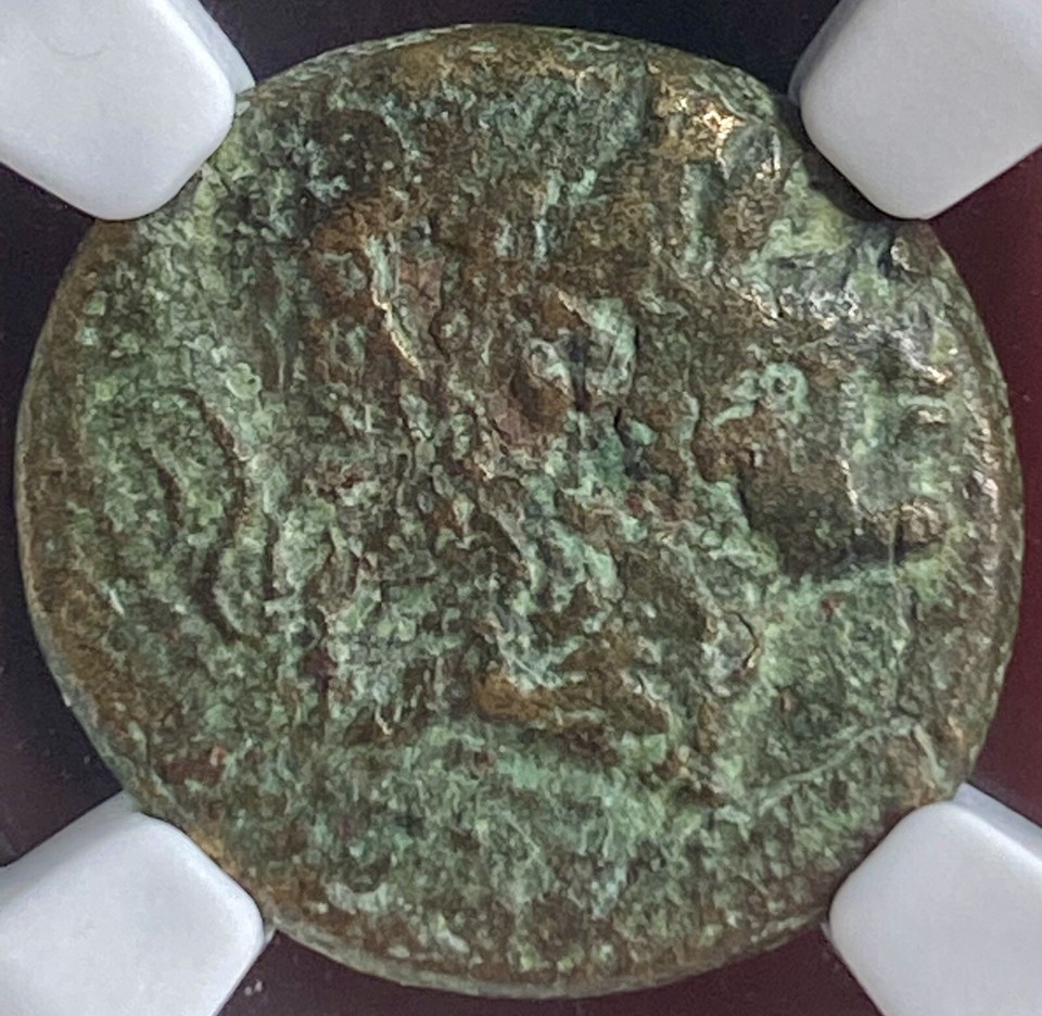 NGC Greek Seleucid Kingdom Certified 281-261 BC Coin Antiochus I Apollo ...