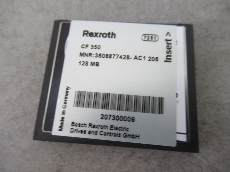Rexroth 3608877428-AC1206 Card 128MB Tarjeta de Control Rexroth CF350 ...