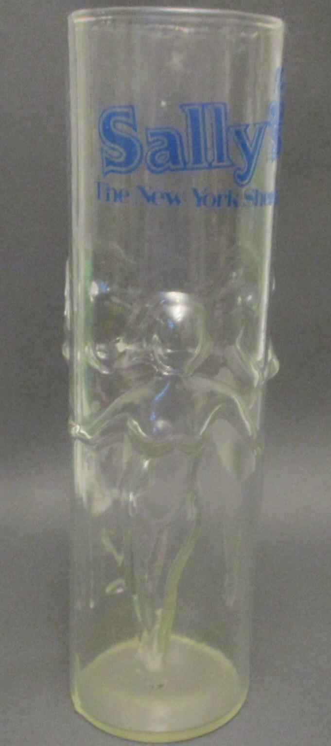 Vtg SALLYS New York Sheraton 1960's-70 Barware DISCO BAR Glass NUDE ...