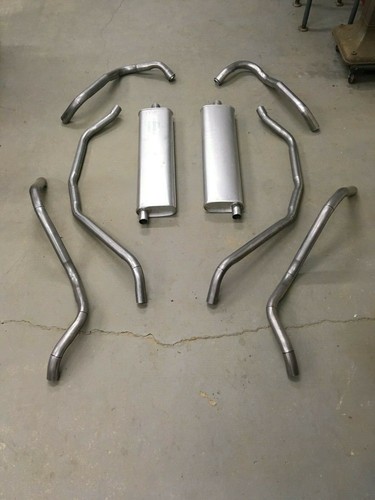 1959-1960 Chevy V-8 Bel Air, Impala, Biscayne NOS Style Dual Exhaust ...